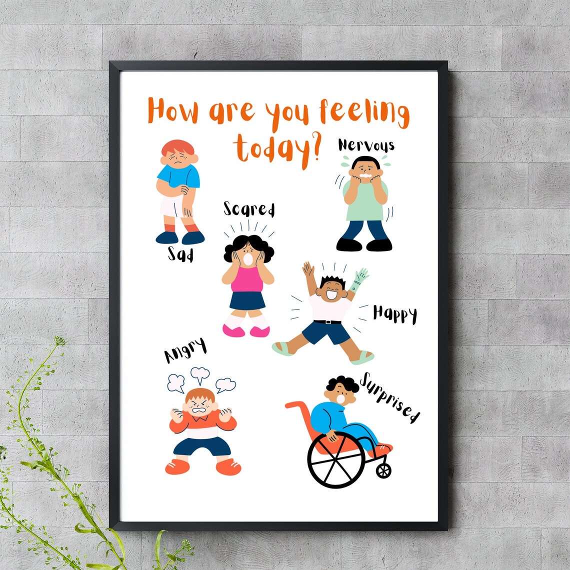 Disability Inclusive Feelings Poster for Primary School, Kindergarten ...