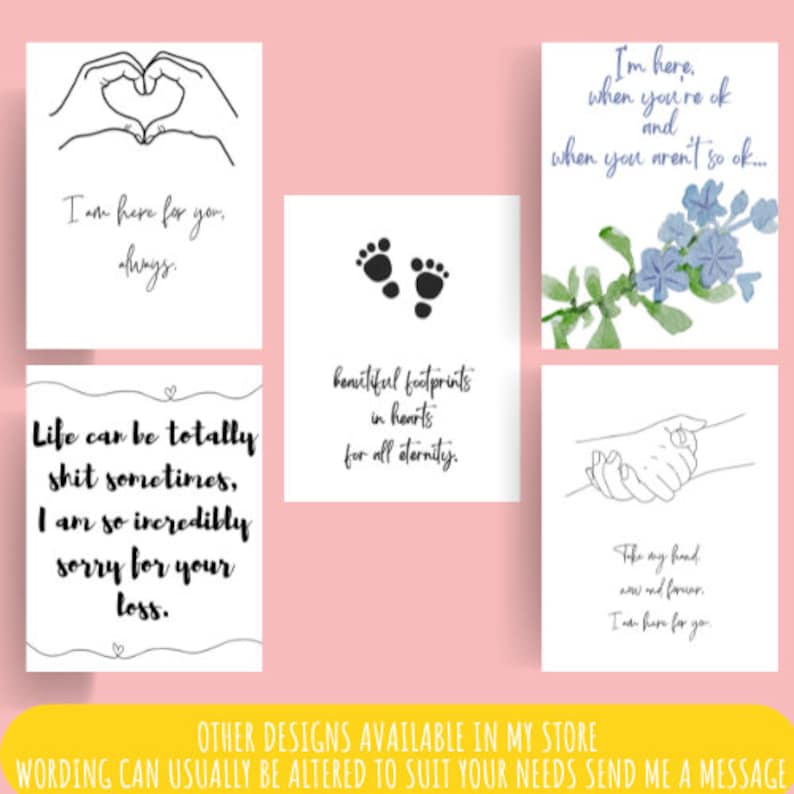 Miscarriage Card, Baby Loss Sympathy Card, Infant Loss Bereavement ...