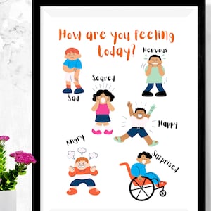 Disability Inclusive Feelings Poster for Primary School, Kindergarten ...
