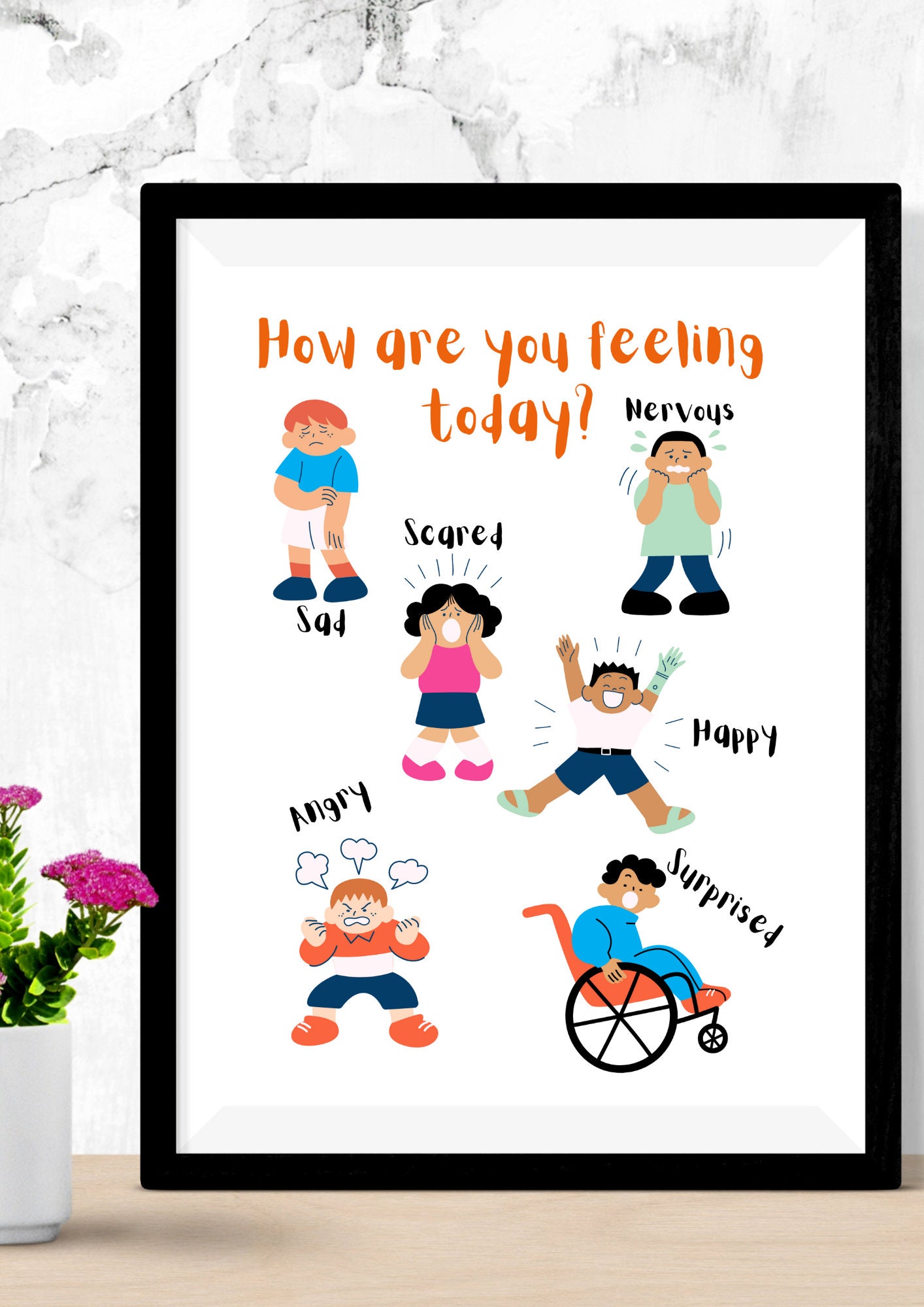 Disability Inclusive Feelings Poster for Primary School, Kindergarten ...