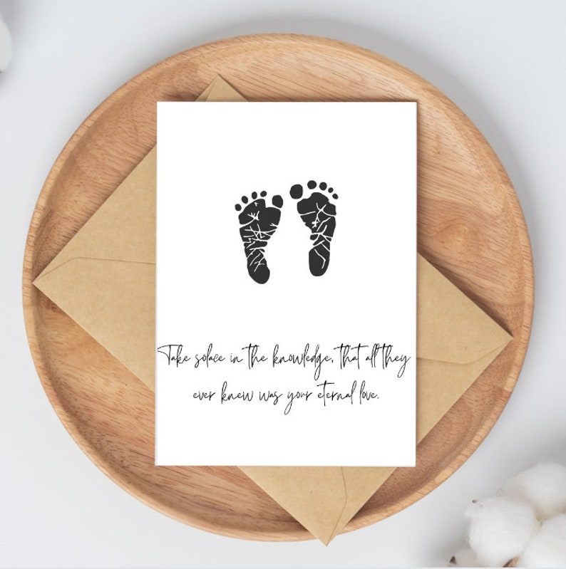 Miscarriage Card, Baby Loss Sympathy Card, Infant Loss Bereavement ...