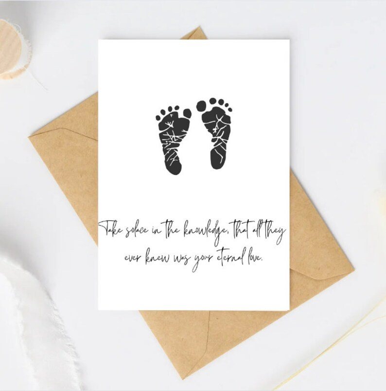 Miscarriage Card, Baby Loss Sympathy Card, Infant Loss Bereavement ...
