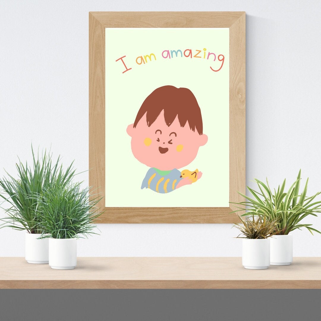 Disability Inclusion Classroom Poster, Kids Positivity Art (digital ...