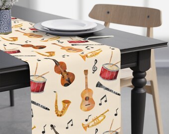 Guitar Table Runner - Etsy