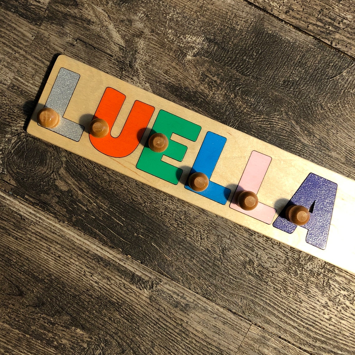 Custom Wooden Name Puzzle | Etsy