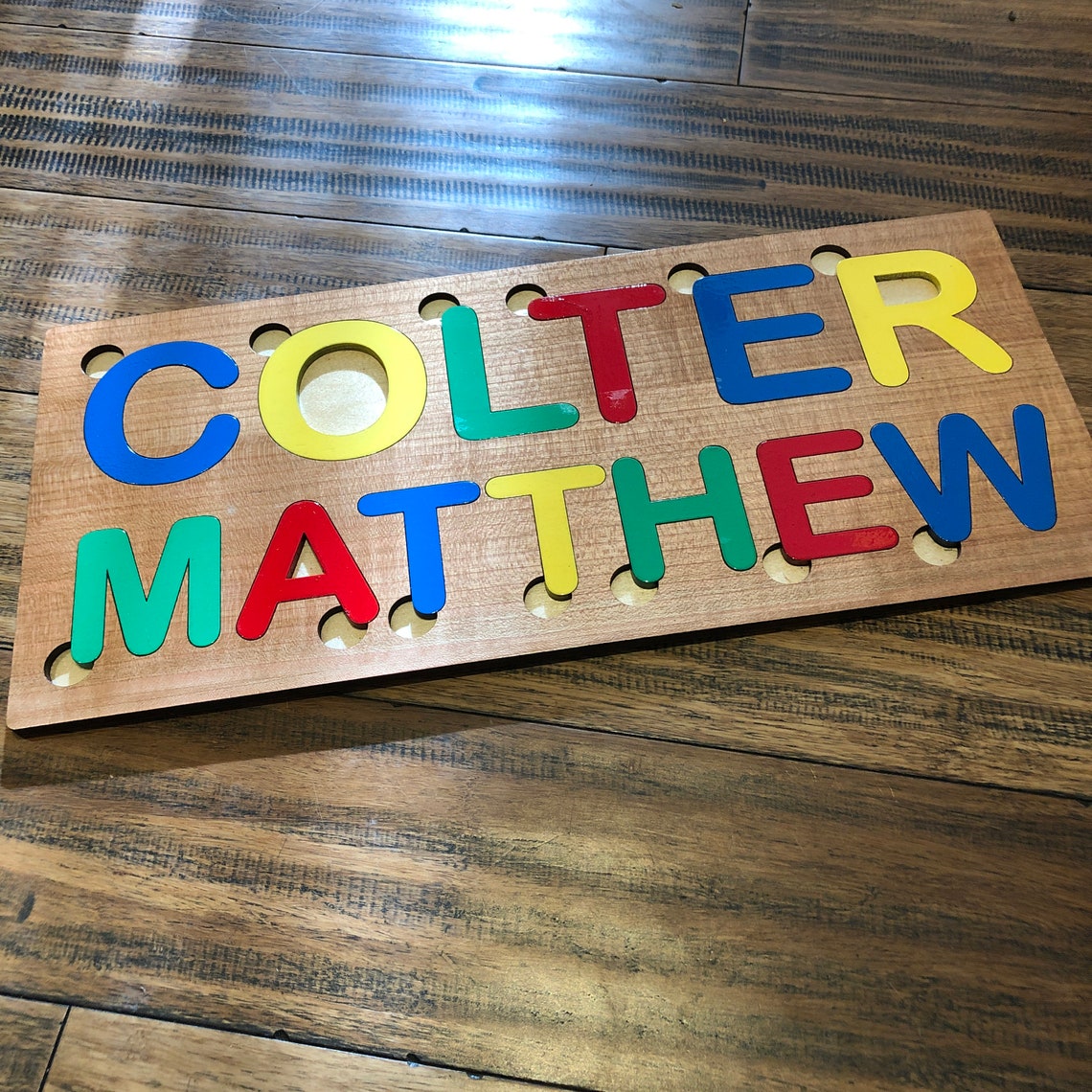 Custom Wooden Name Puzzle - Etsy