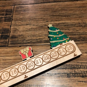 Wooden Christmas Countdown Calendar | Nativity Advent Calendar - Etsy