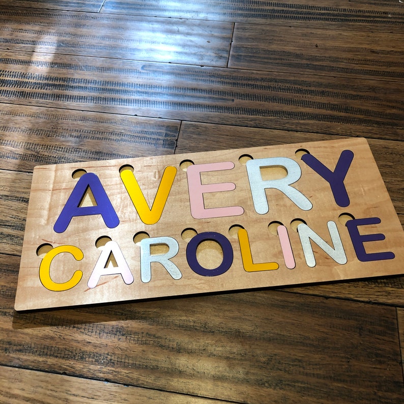 Custom Wooden Name Puzzle - Etsy