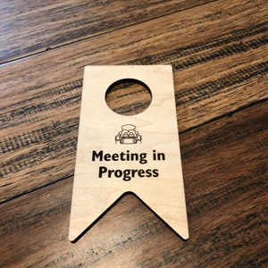 Work From Home Door Hanger Signs | Do Not Disturb | Video Call in ...