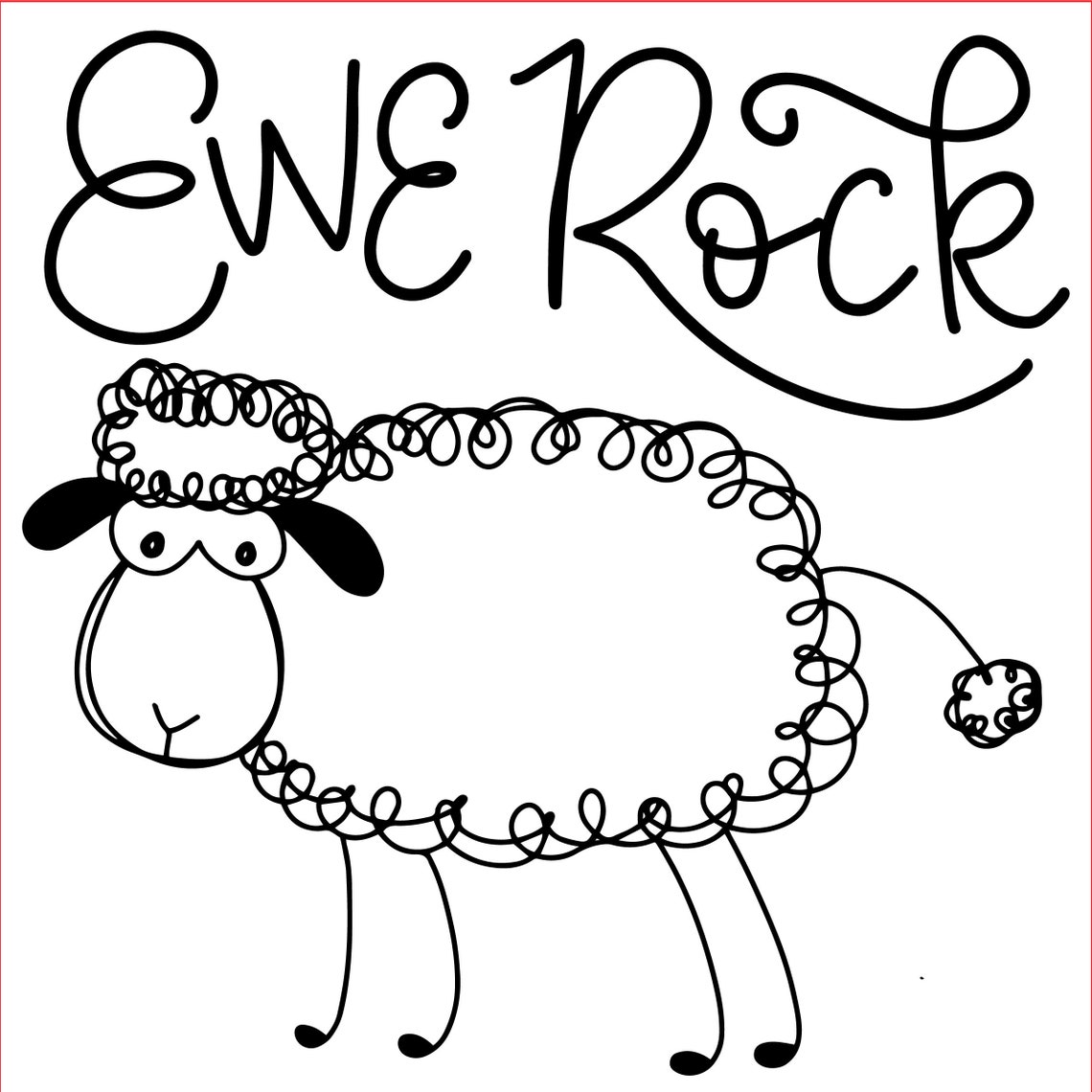 EWE Rock Pun Digital File SVG | Etsy Canada