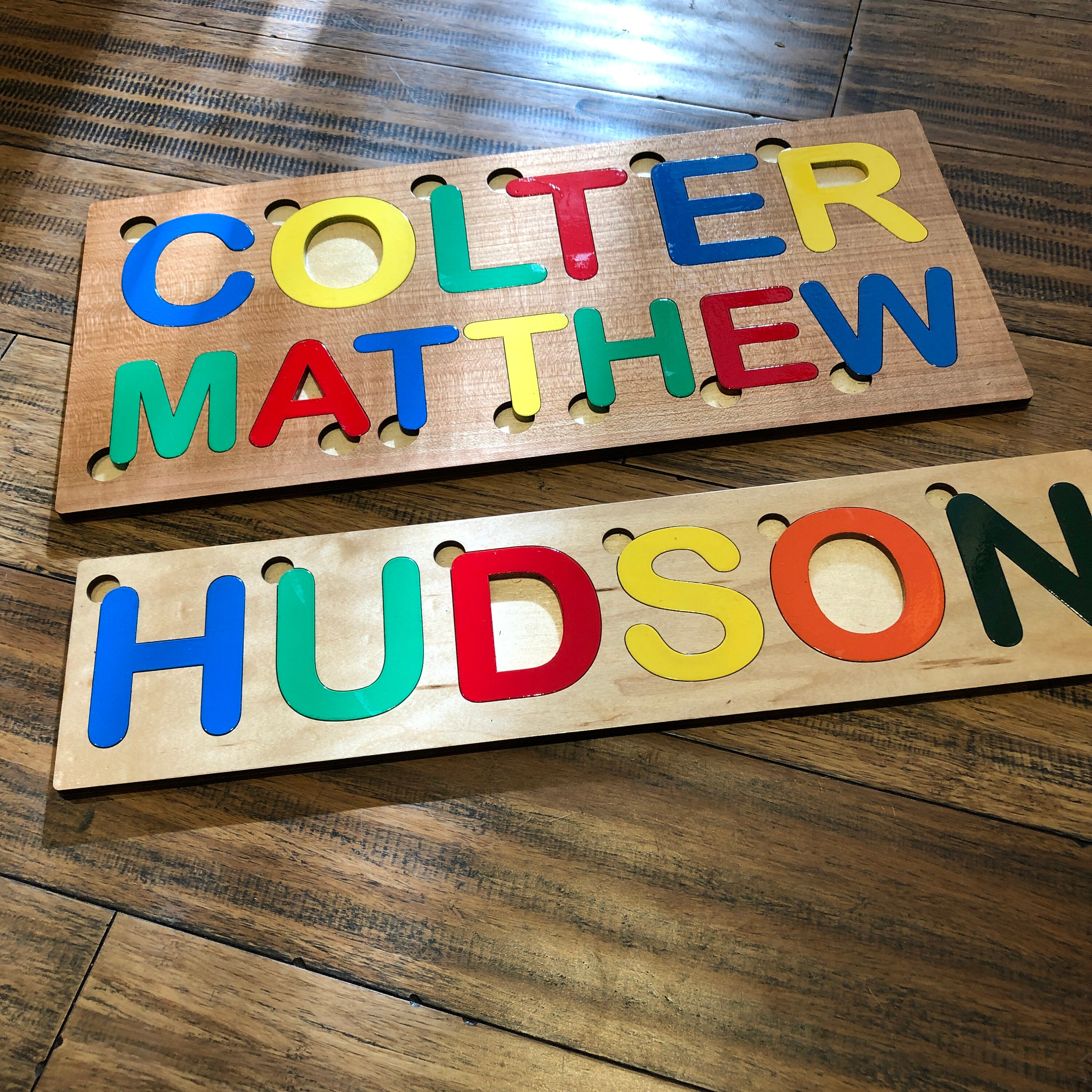 Custom Wooden Name Puzzle - Etsy