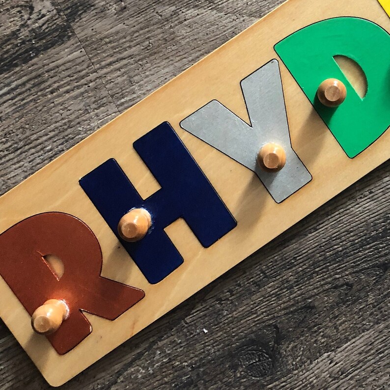 Custom Wooden Name Puzzle | Etsy