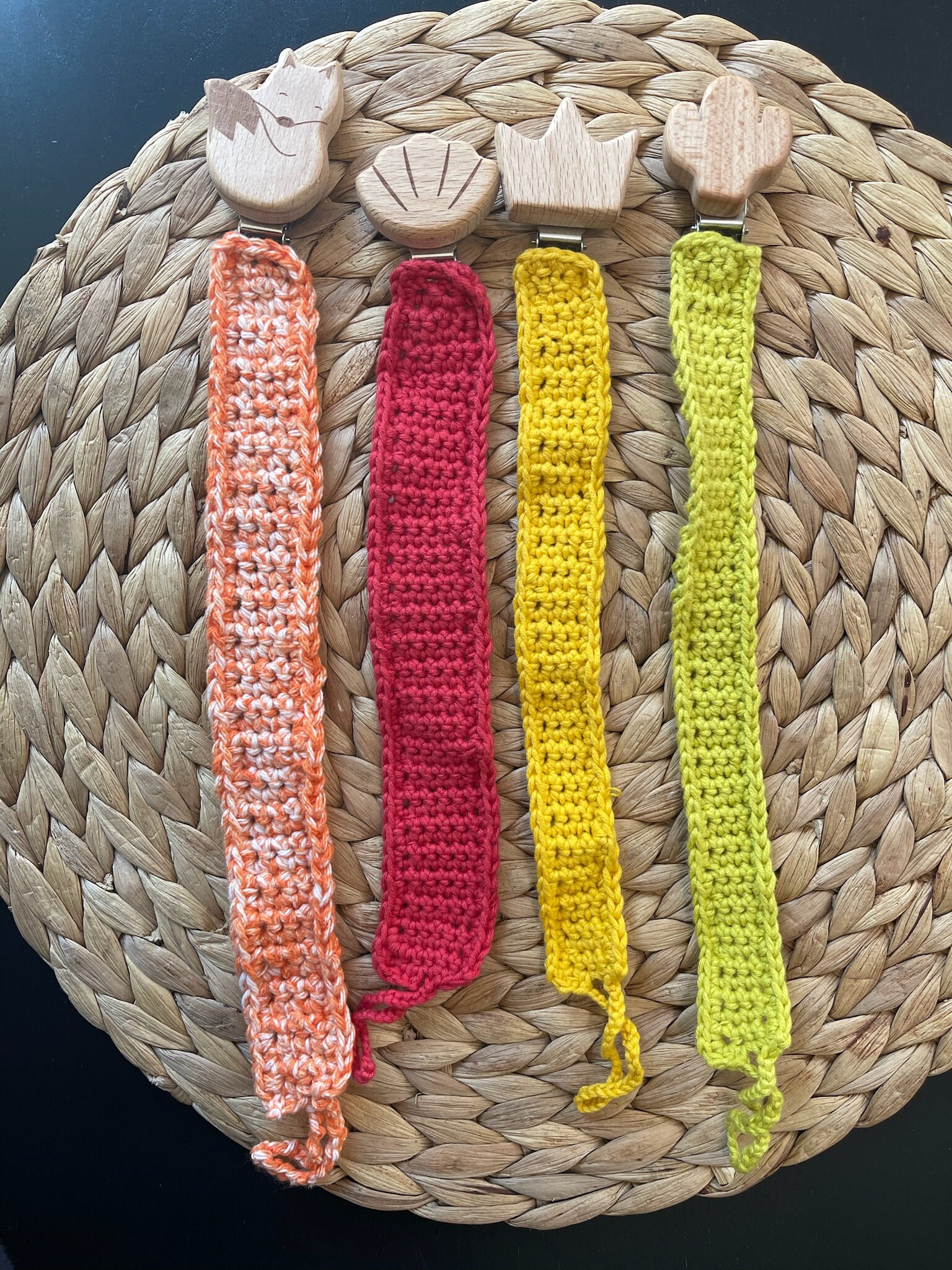 Handcrafted Crocheted Pacifier Clip - Keep Your Little One's Pacifier ...