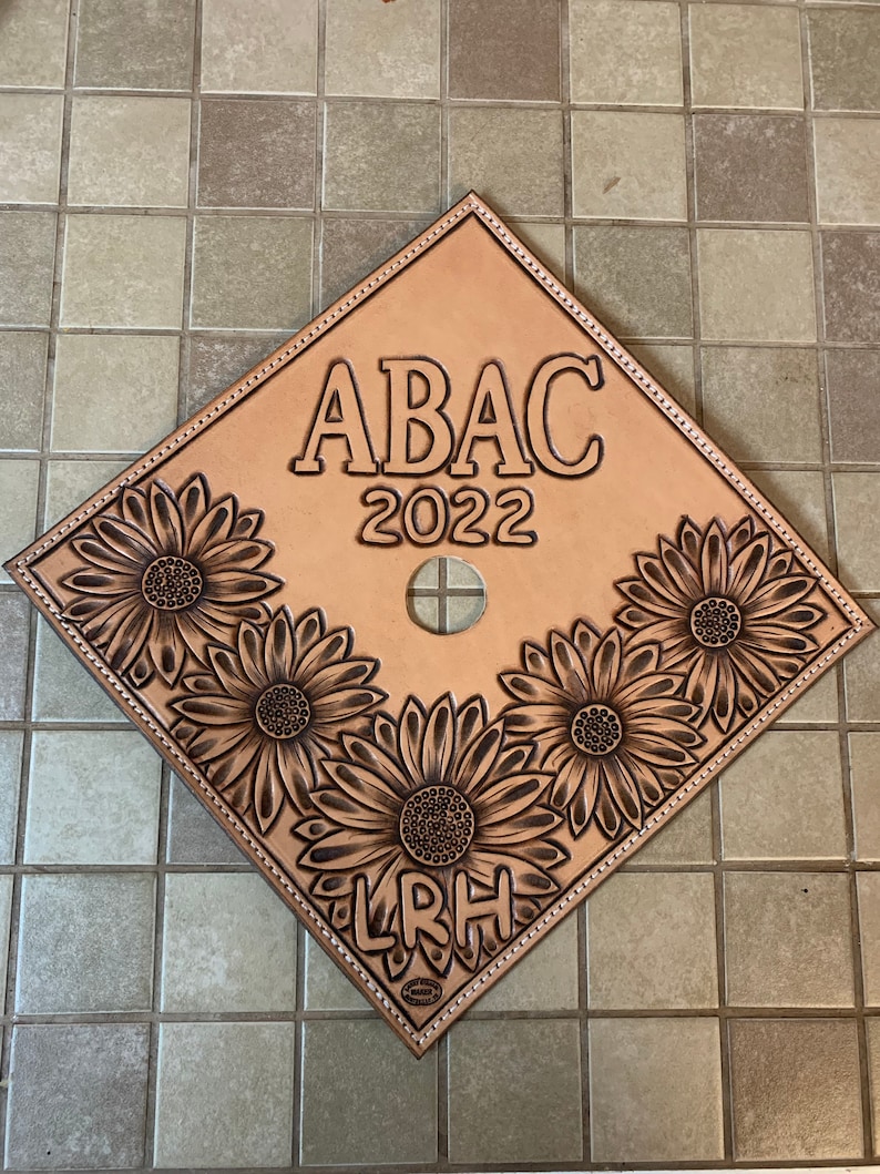 Handmade Custom Leather Graduation Cap - Etsy
