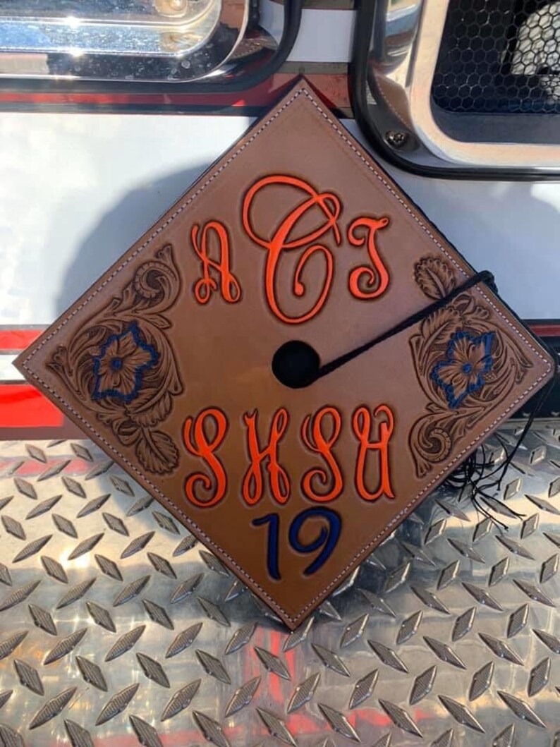 Handmade Custom Leather Graduation Cap - Etsy