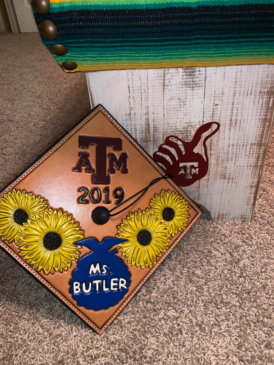 Handmade Custom Leather Graduation Cap - Etsy