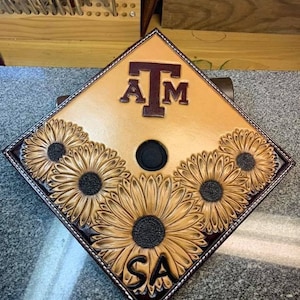 Handmade Custom Leather Graduation Cap - Etsy