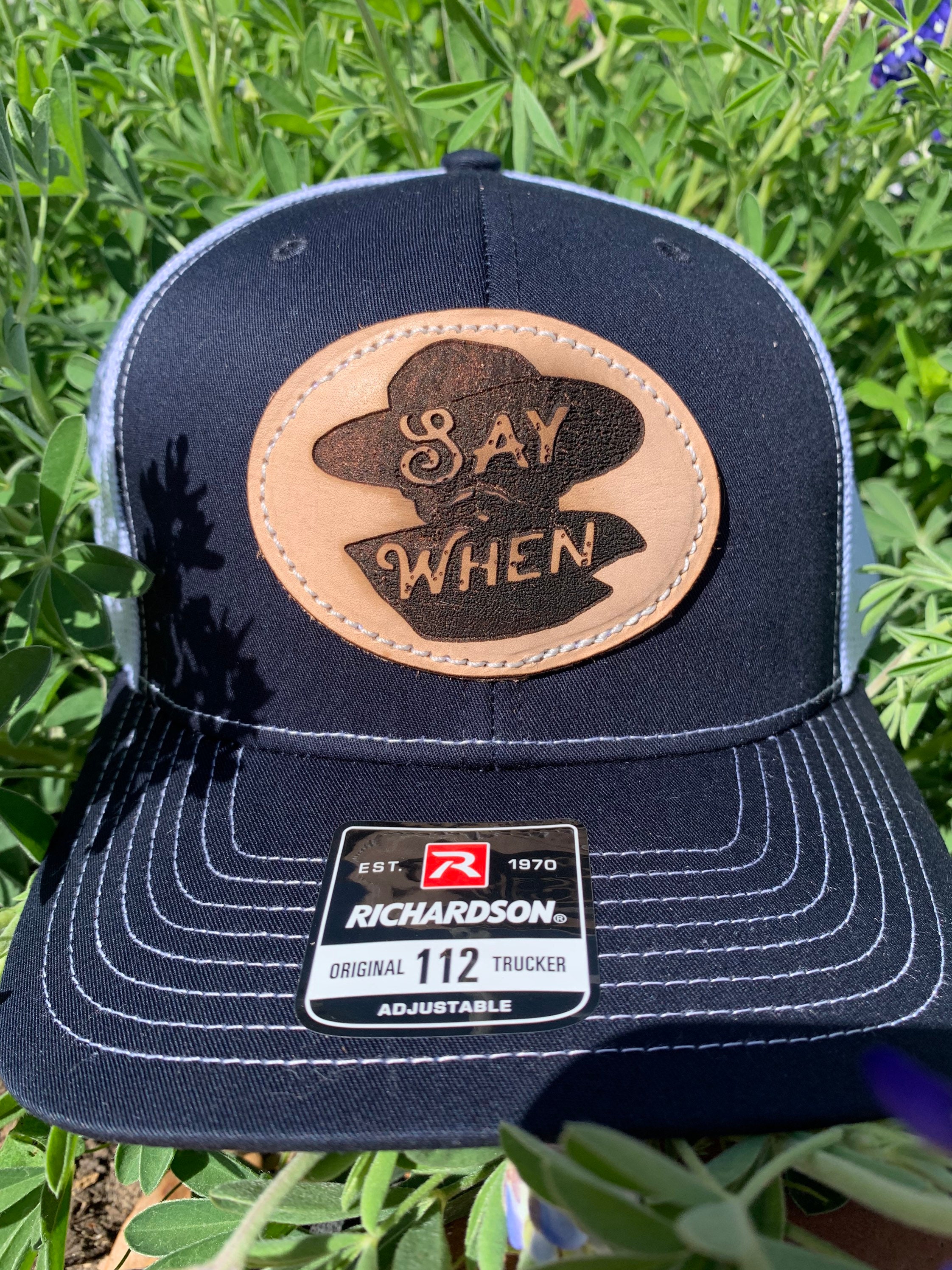 Leather Bill/patch Cap - Etsy