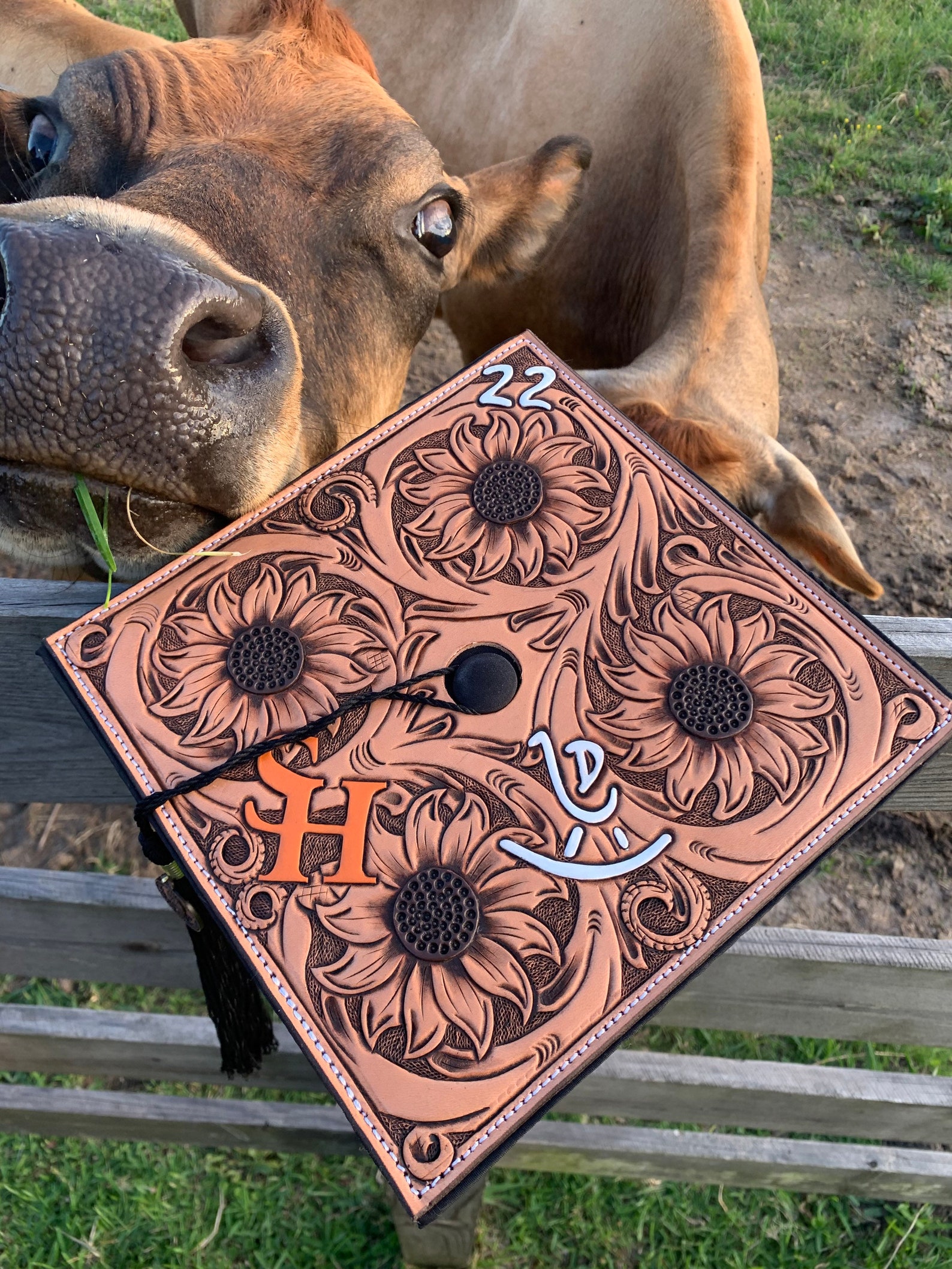 Handmade Custom Leather Graduation Cap - Etsy