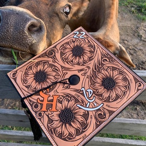 Handmade Custom Leather Graduation Cap - Etsy