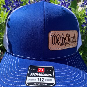 Leather Bill/patch Cap - Etsy