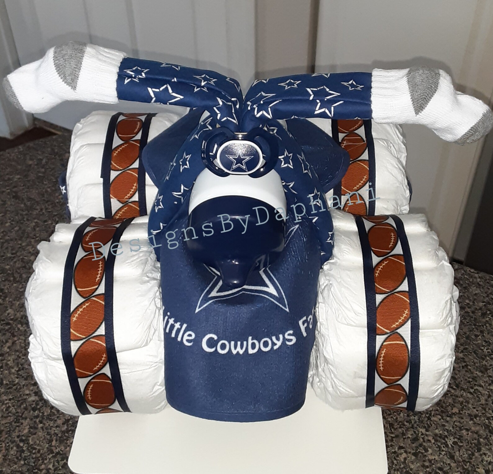 Dallas Cowboys Diaper 4-wheeler Dallas Cowboys Diaper Quad | Etsy