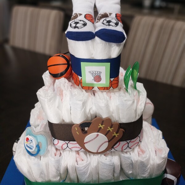 Orange Diaper Cake - Etsy