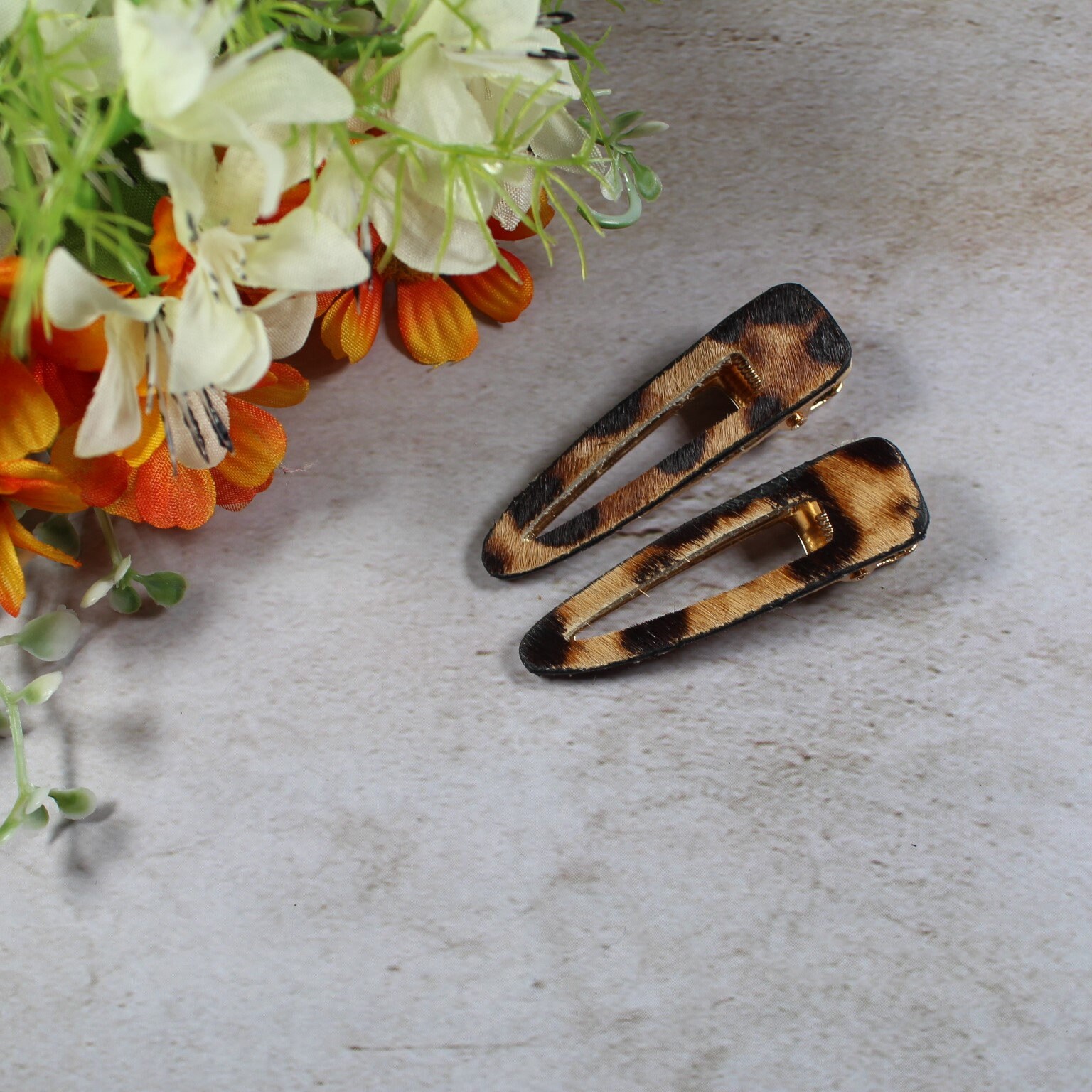 Leopard Print Hair Clips. Women's Hair Accessories. Women's Fashion ...