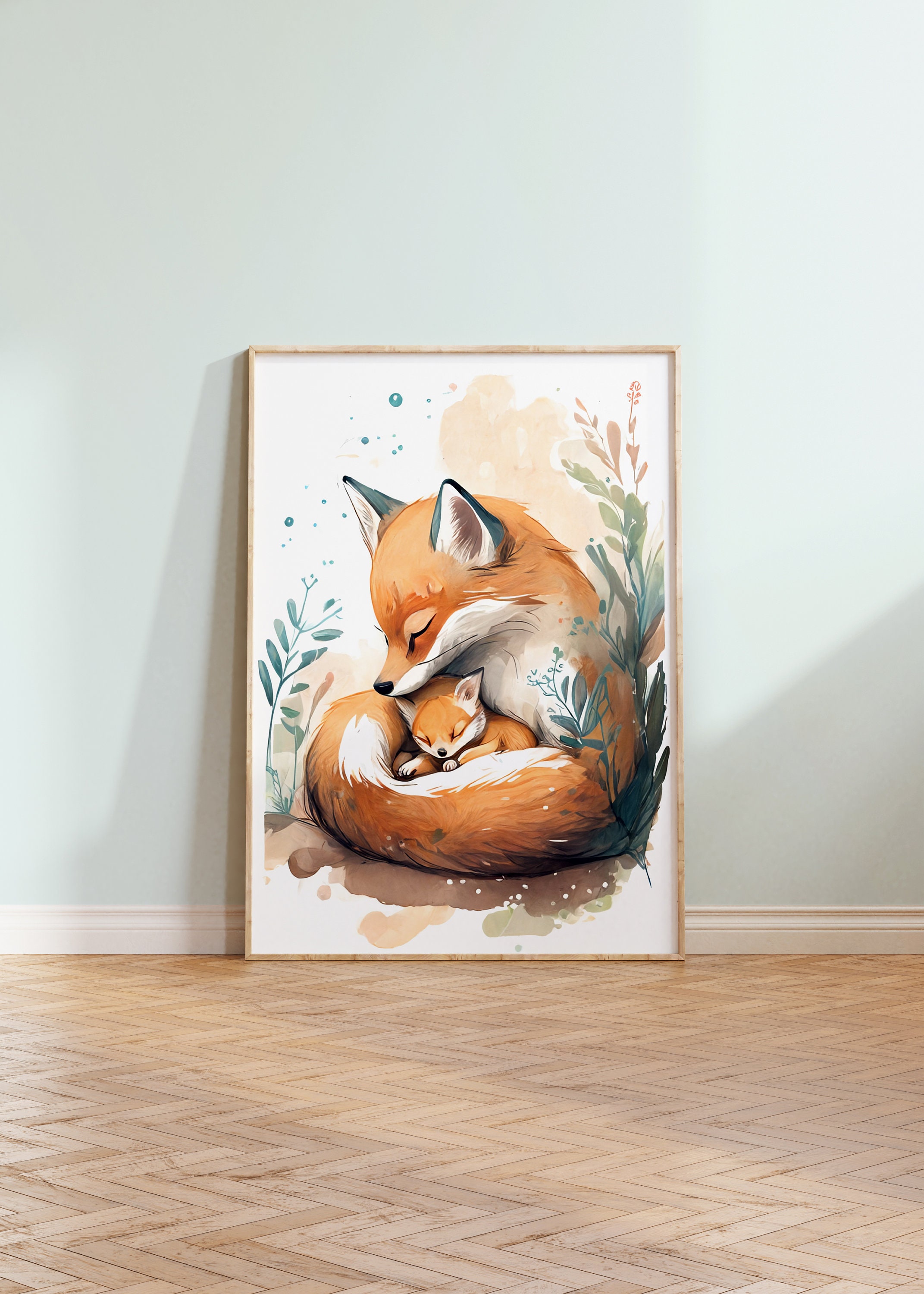 Red Fox Baby Sleeping