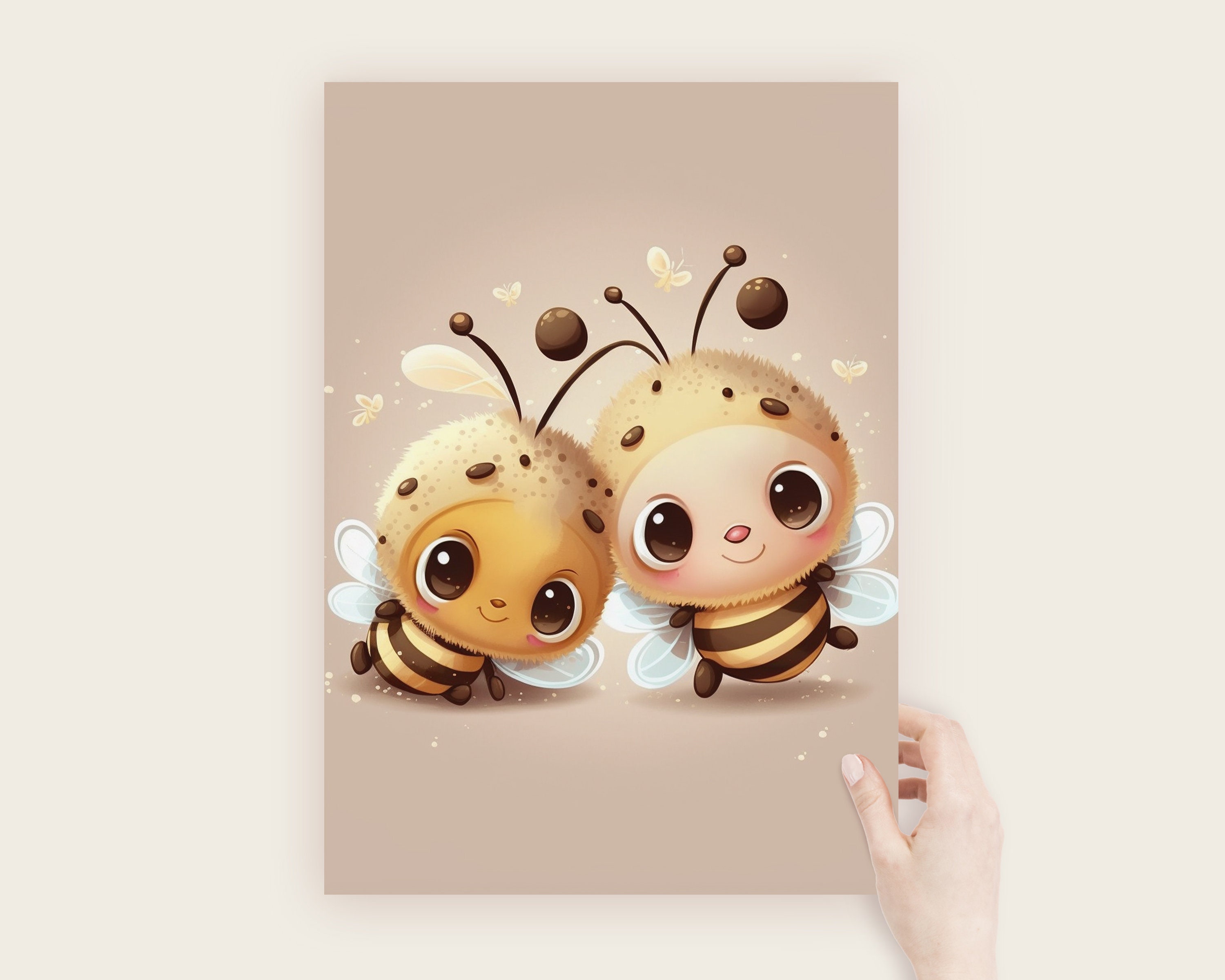 PRINTABLE Bee Wall Decor- Bee Nursery Printable- Cute Baby Animals ...