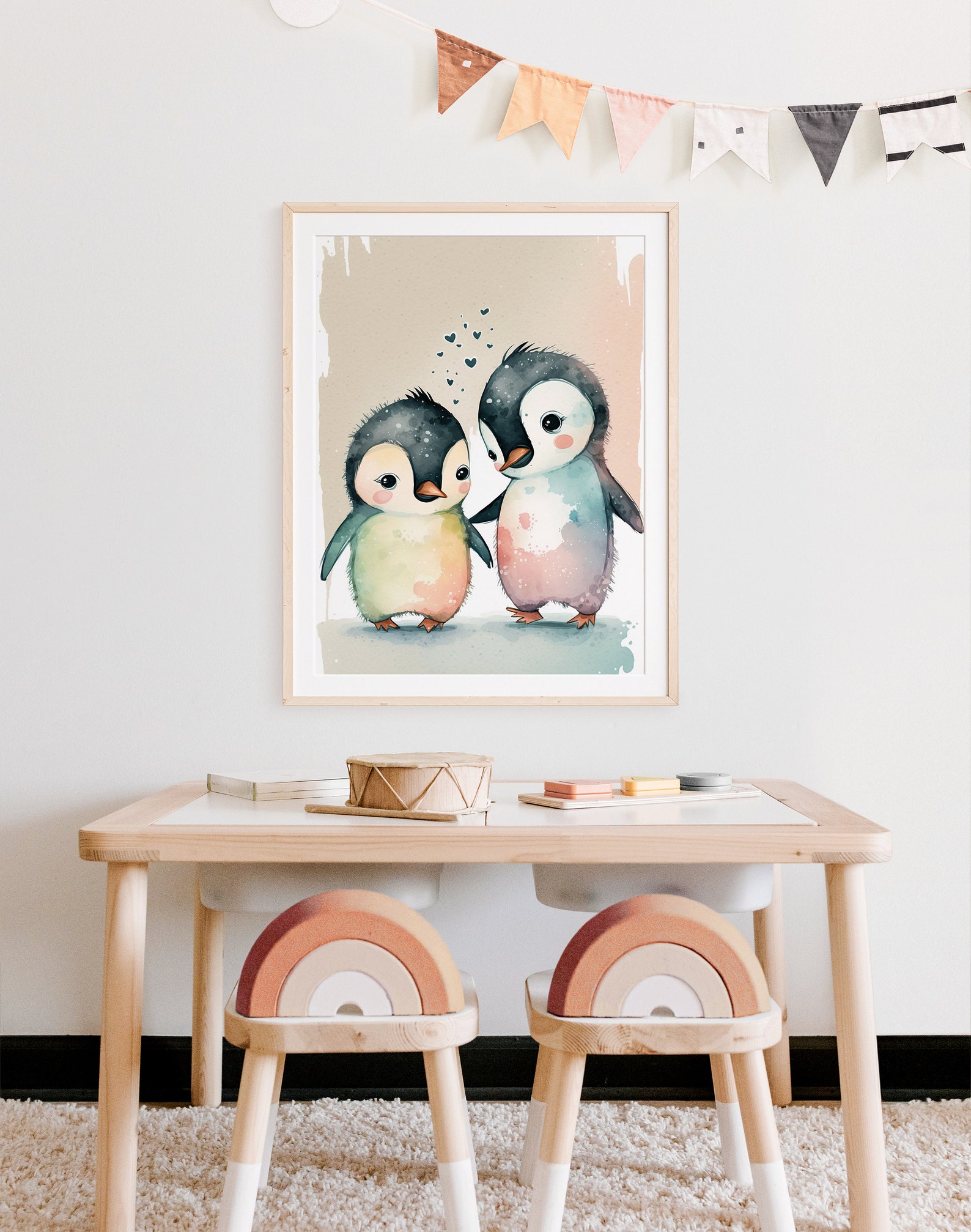 PRINTABLE Penguin Print Baby Penguin Wall Art-unique Wall Decor-nursery ...