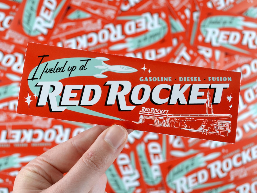 Vinyl Sticker 'I Fueled up at Red Rocket' 15cm X 5cm - Fallout 4 ...