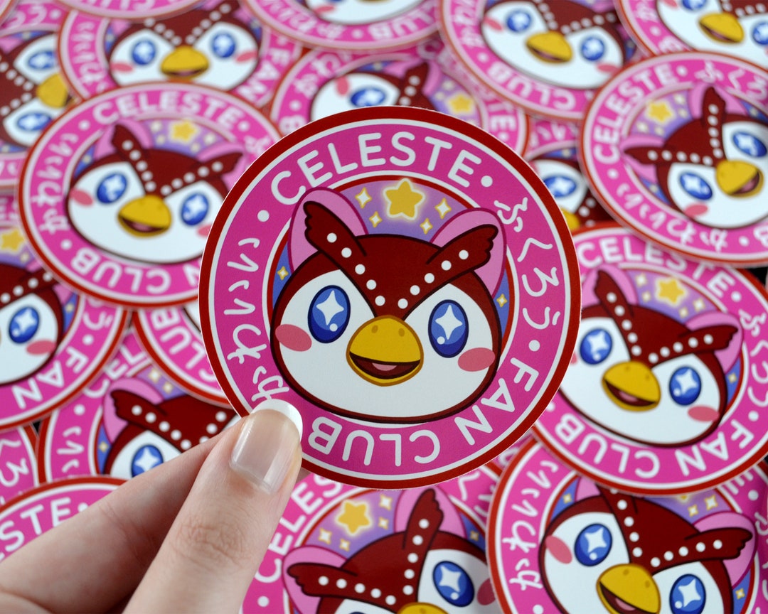 Vinyl Sticker, 'celeste Fan Club' 8cm - ACNH, Owl, Star Fragments ...