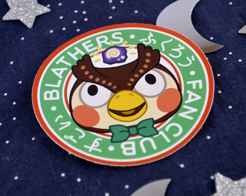 Vinyl Sticker 'blathers Fan Club' 8cm ACNH Owl - Etsy UK