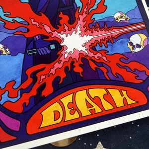 A4 Art Print 'death' Star Wars, Darth Vader, Dark Side, Tarot ...