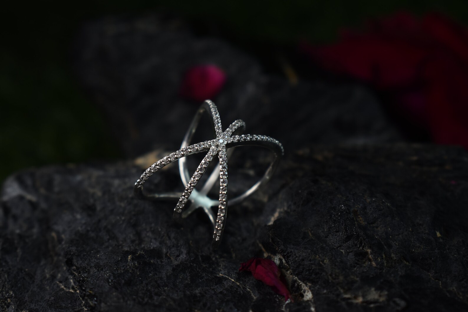 Statement Silver Proposal Ring for Valentine's Day - Etsy