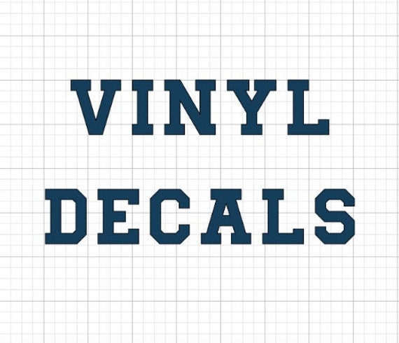 Made to Order: Personalized Vinyl Decals | Etsy