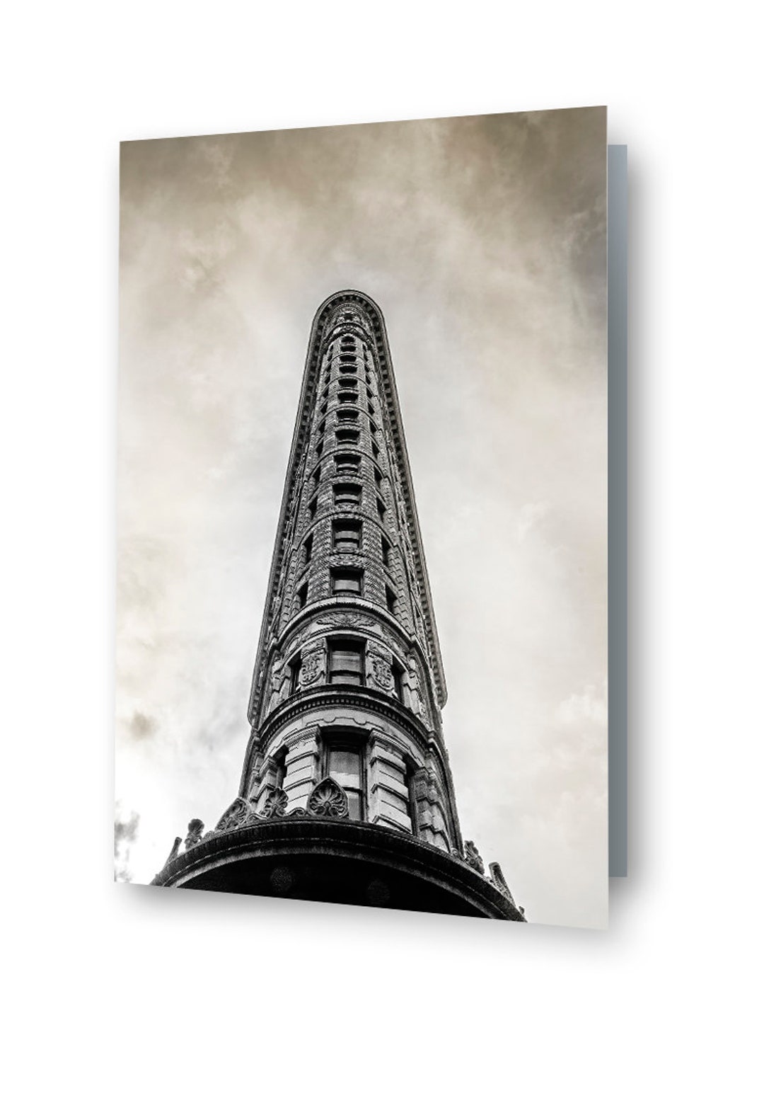 New York Photo Map flatiron Building - Etsy