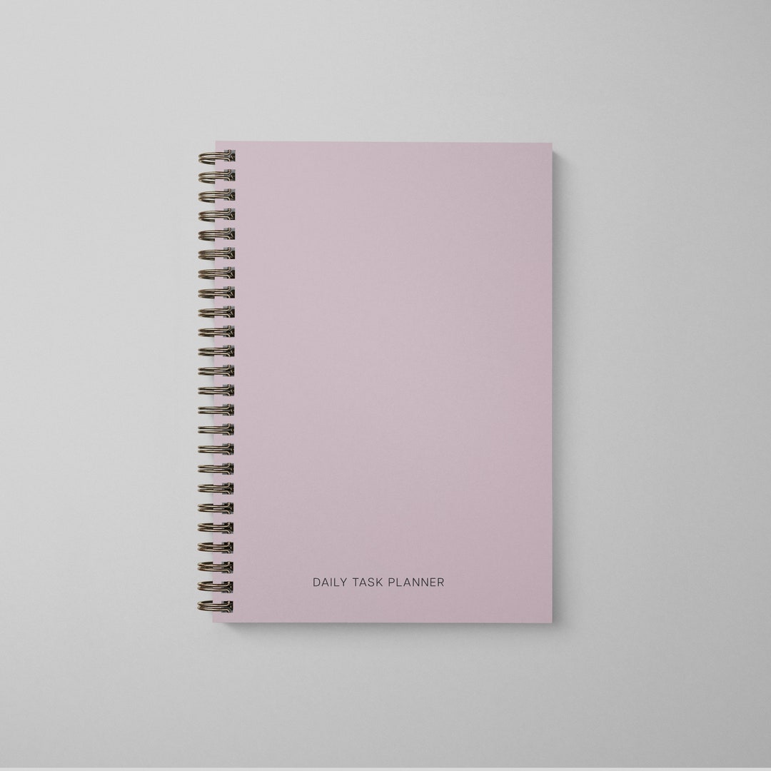 Daily Task Planner Notebook Spiral Bound Daily Planner Book - Etsy UK