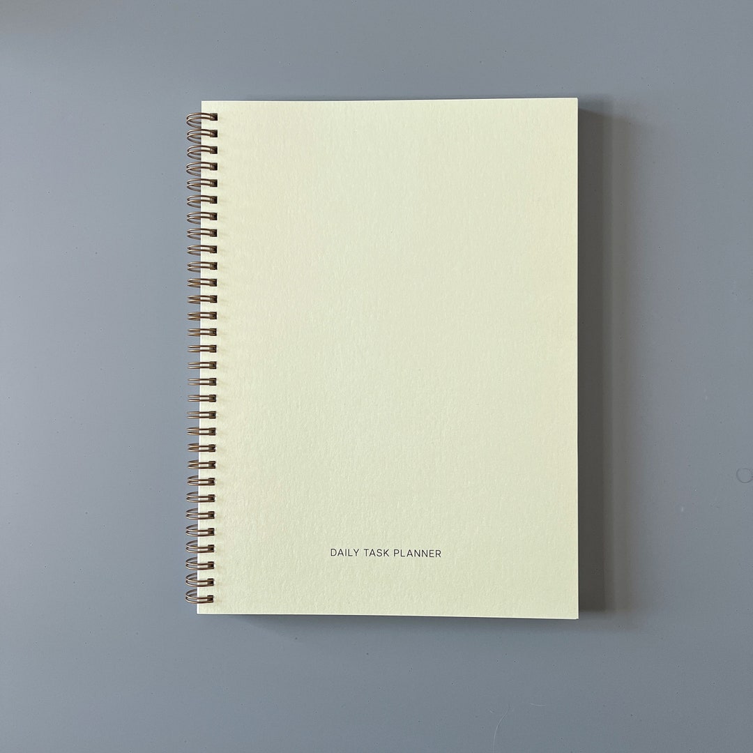 Daily Planner Spiral Bound Notebook, Fresh Mint Colour Soft Cover, 62 ...