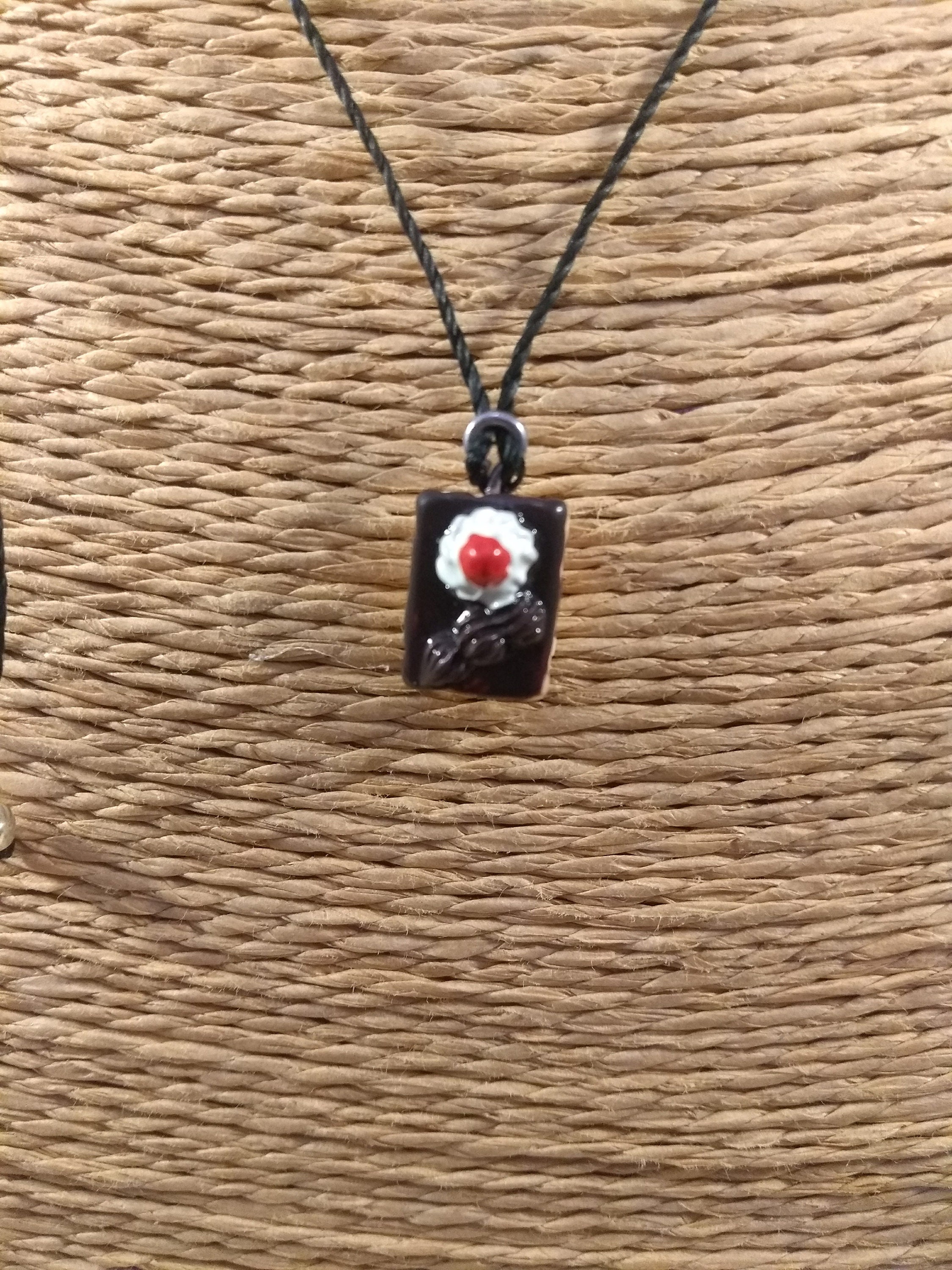 Cute Chocolate Cake Necklace Cute Necklace Food Necklace - Etsy