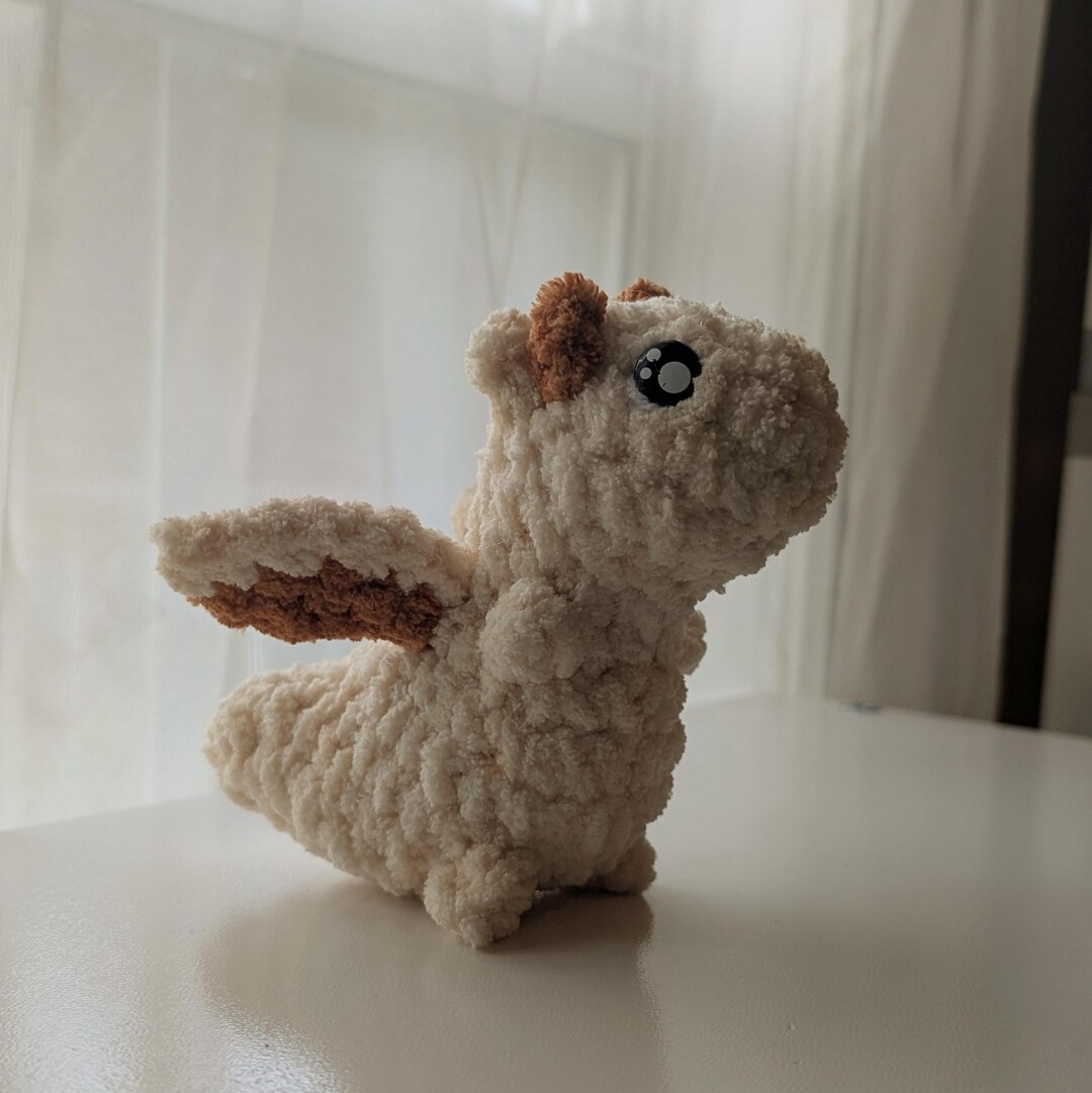 Crochet Emotional Support Dragon Plushie - Etsy