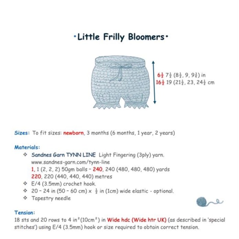 Crochet Pattern, Frilly Shorts/bloomers - Etsy