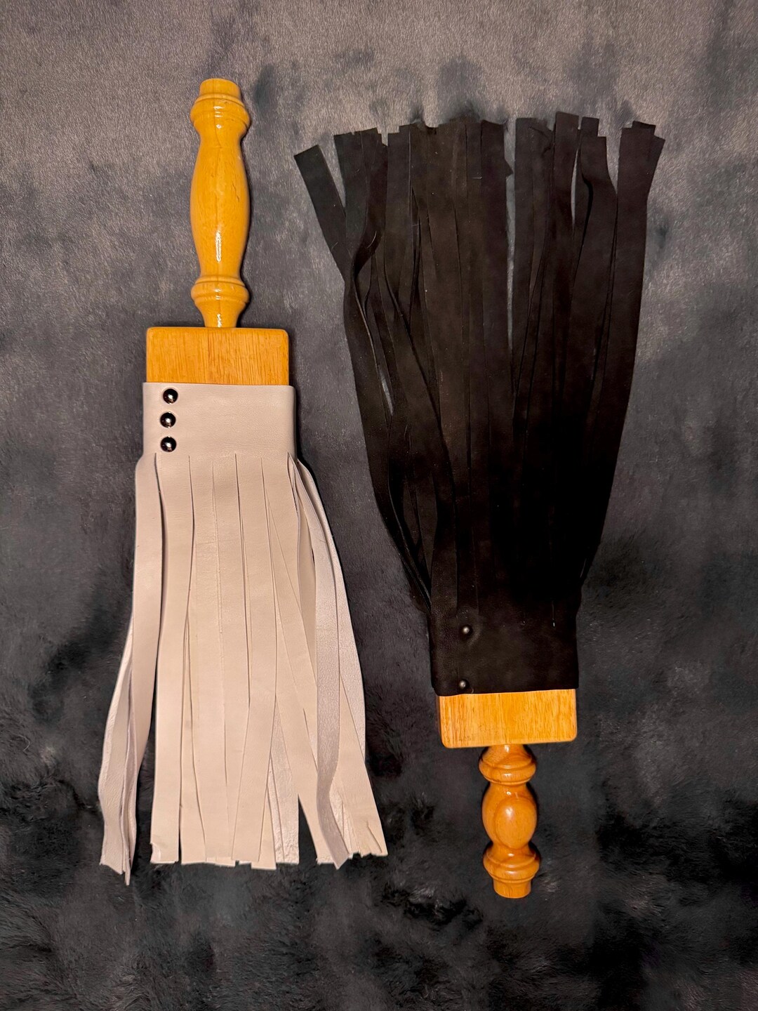 Handmade Wide Handle Leather Floggers - Etsy