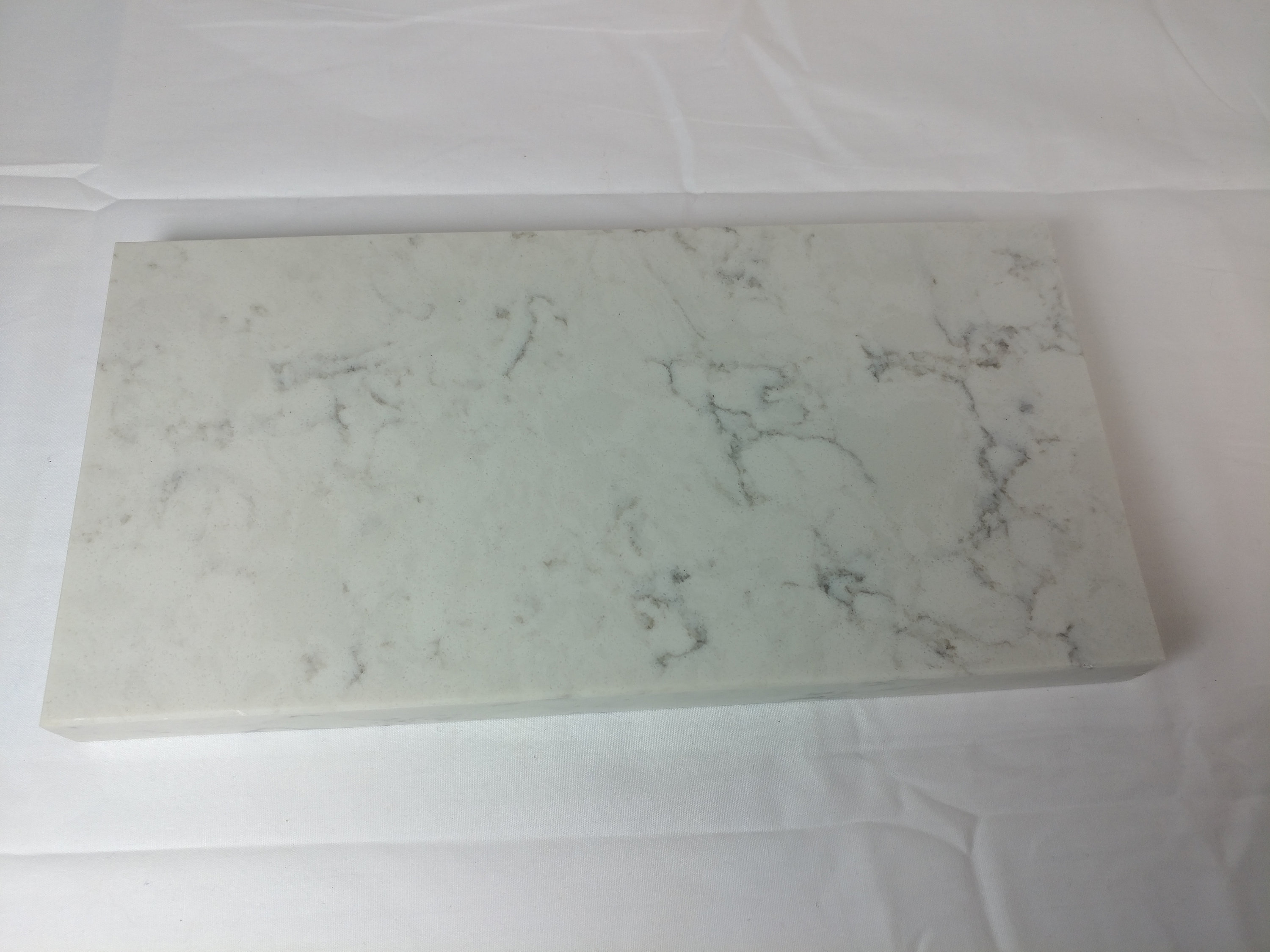 Home & Living Quartz Stone Cutting Board cheese food platter white ...