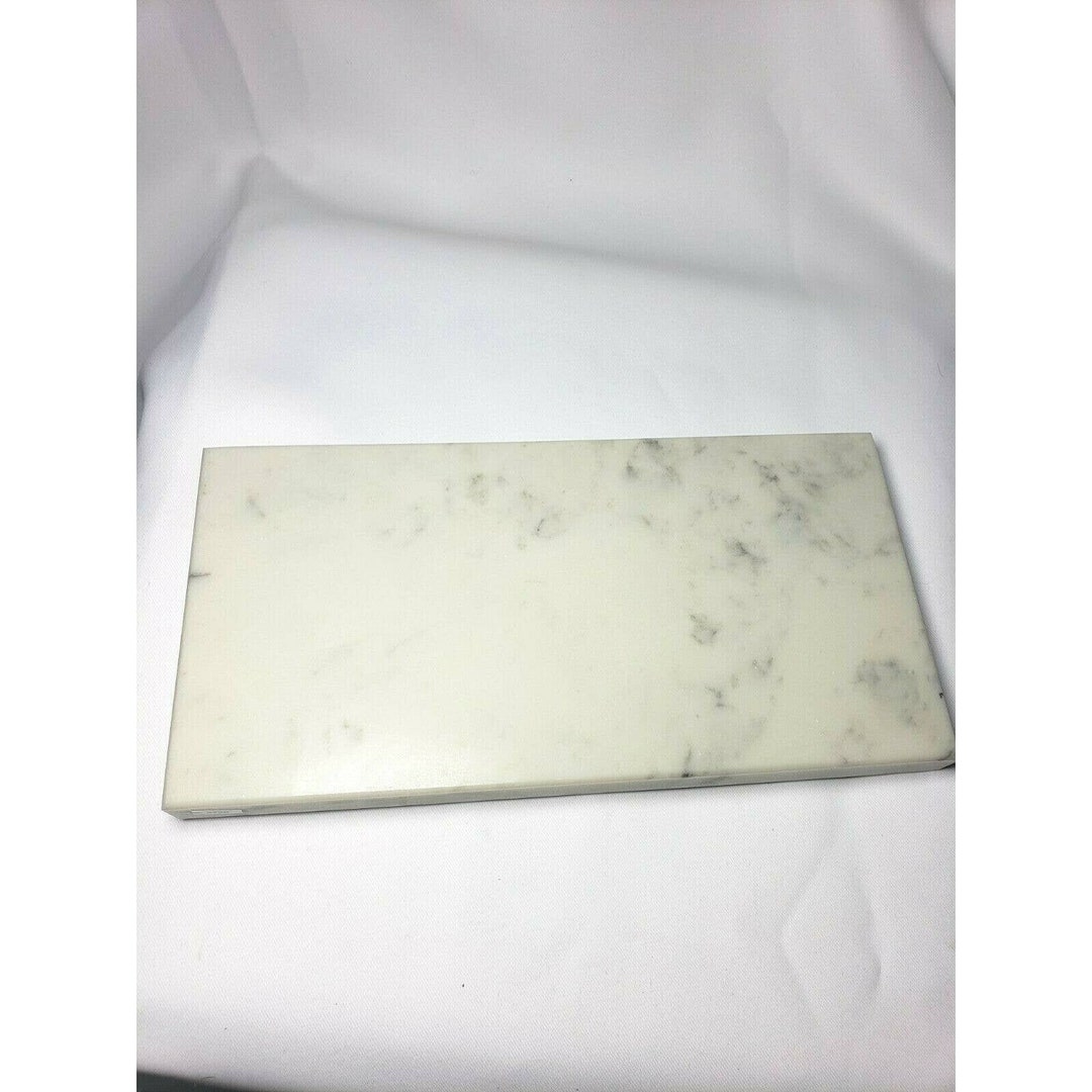 Quartz Stone Cutting Board Cheese Food Platter White Chunky Vein Design ...