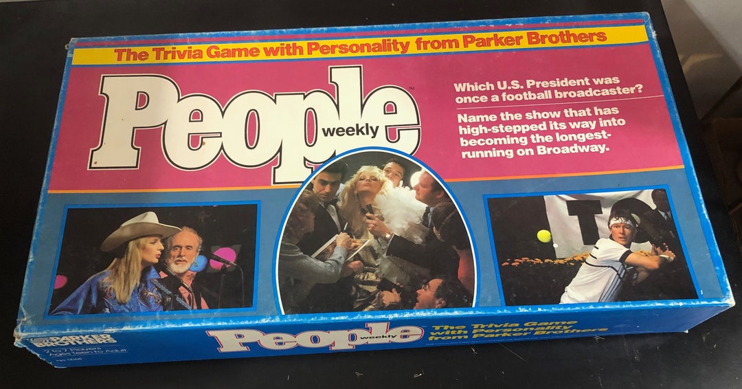 Vintage People Magazine Trivia Board Game - Etsy