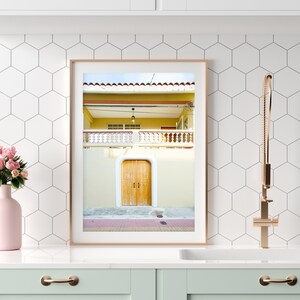 Puerto Rico Architecture Print, Colorful Urban Landscape, Modern Living ...