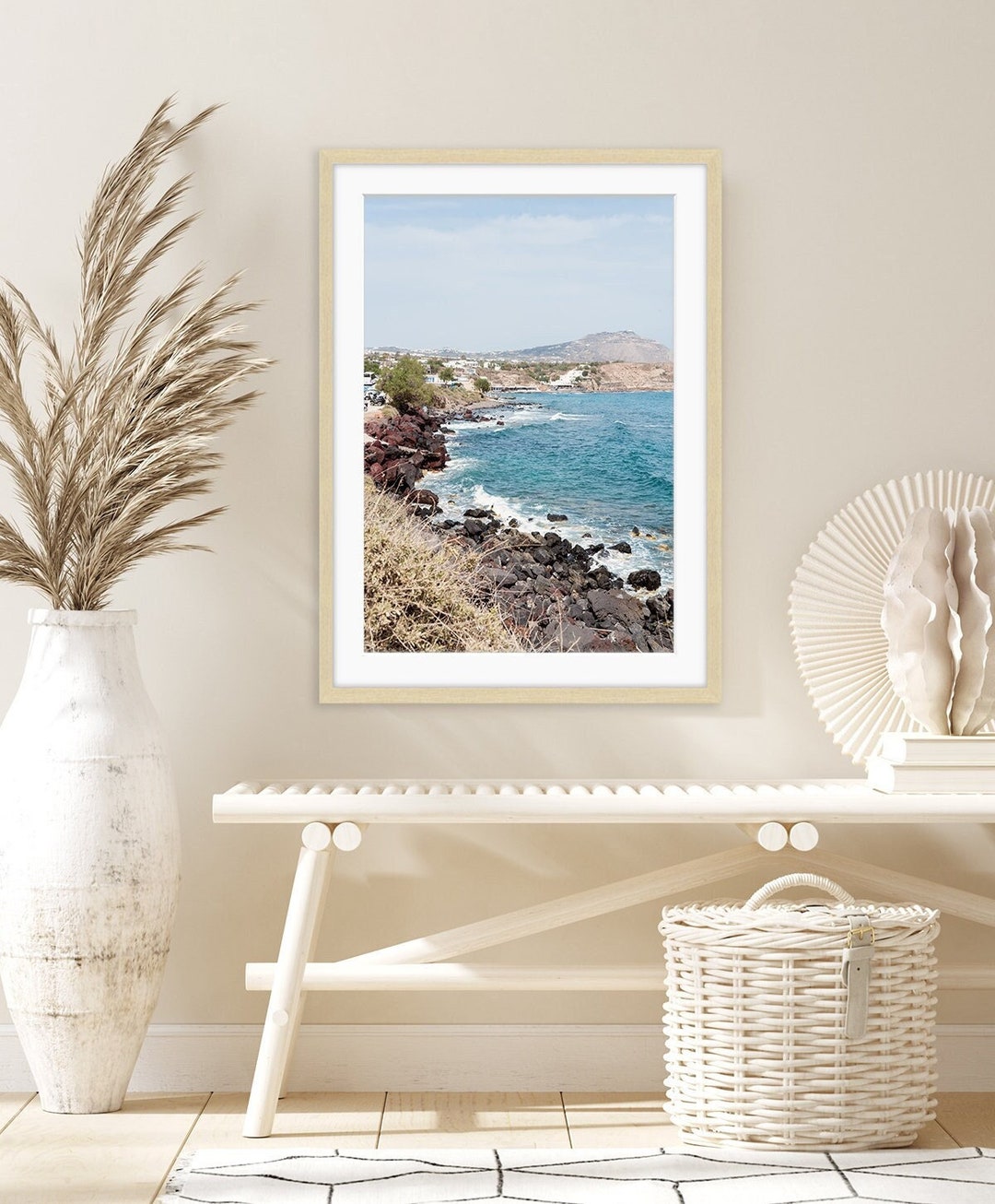 Santorini Art Print, Red Beach Photograph, Tropical Greece Art, Aegean ...