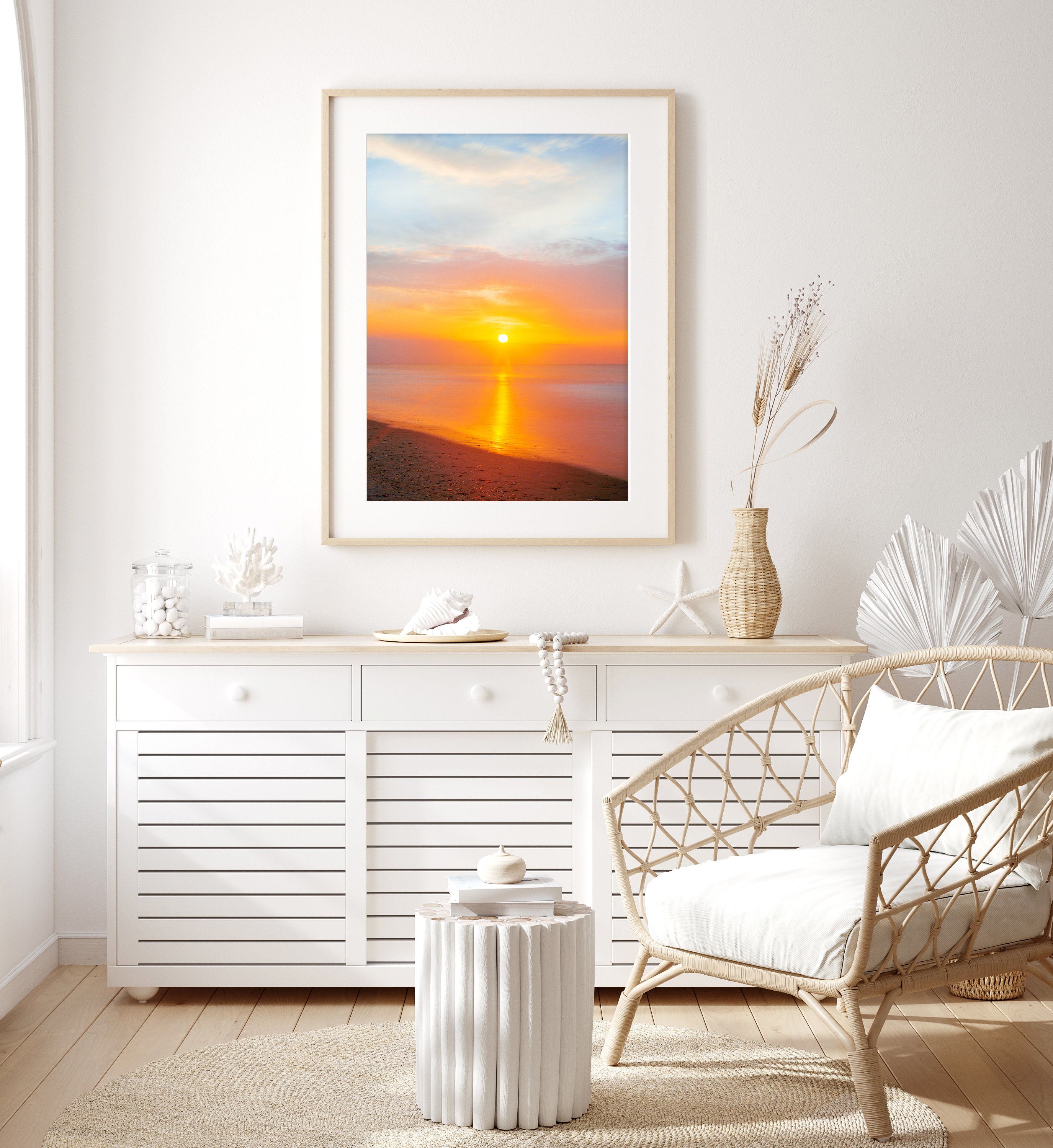 Colorful Beach Print, Sunset Beach Photography, Sunrise Ocean Print ...